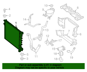 2045003603 - Radiator 2010-2018 Mercedes-Benz | AutoNationParts.com