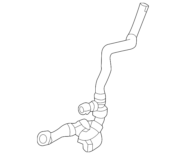 2014-2018 Mercedes-Benz Reservoir Hose 212-501-25-84 | MB OEM Parts