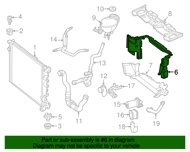 218-505-00-00 - Air Duct Segment 2012-2018 Mercedes-Benz | Mercedes ...