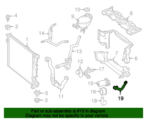 218-501-13-82 - Engine Coolant Hose 2013 Mercedes-Benz ...