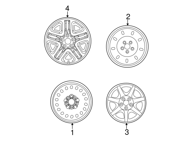 Wheel, Steel - Ford (YF1Z-1007-FA) | TascaParts.com
