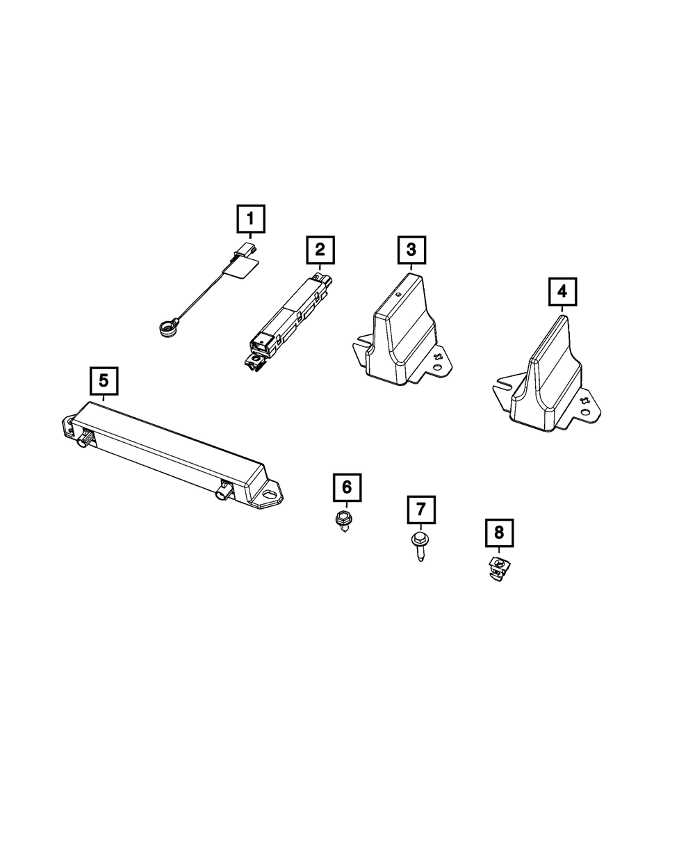 68520843AA - Radio Antenna Module 2022-2025 Jeep Grand Cherokee ...