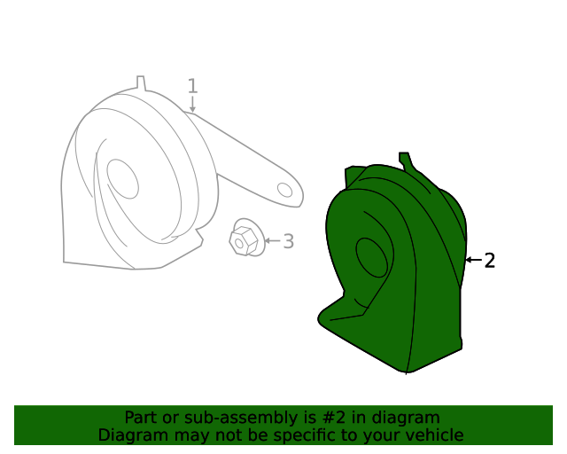 25610-5RA0A - High Note Horn - 2018-2020 Nissan Kicks | Nissan OEM ...