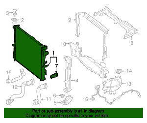 099-500-45-02 - Radiator 2022-2024 Mercedes-Benz C 300 | AutoNation Parts