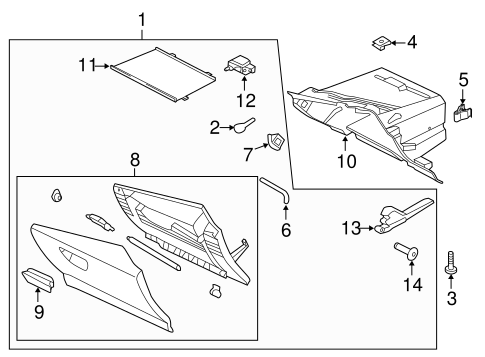 Glove Box for 2017 Ford Escape | Blue Springs Ford Parts