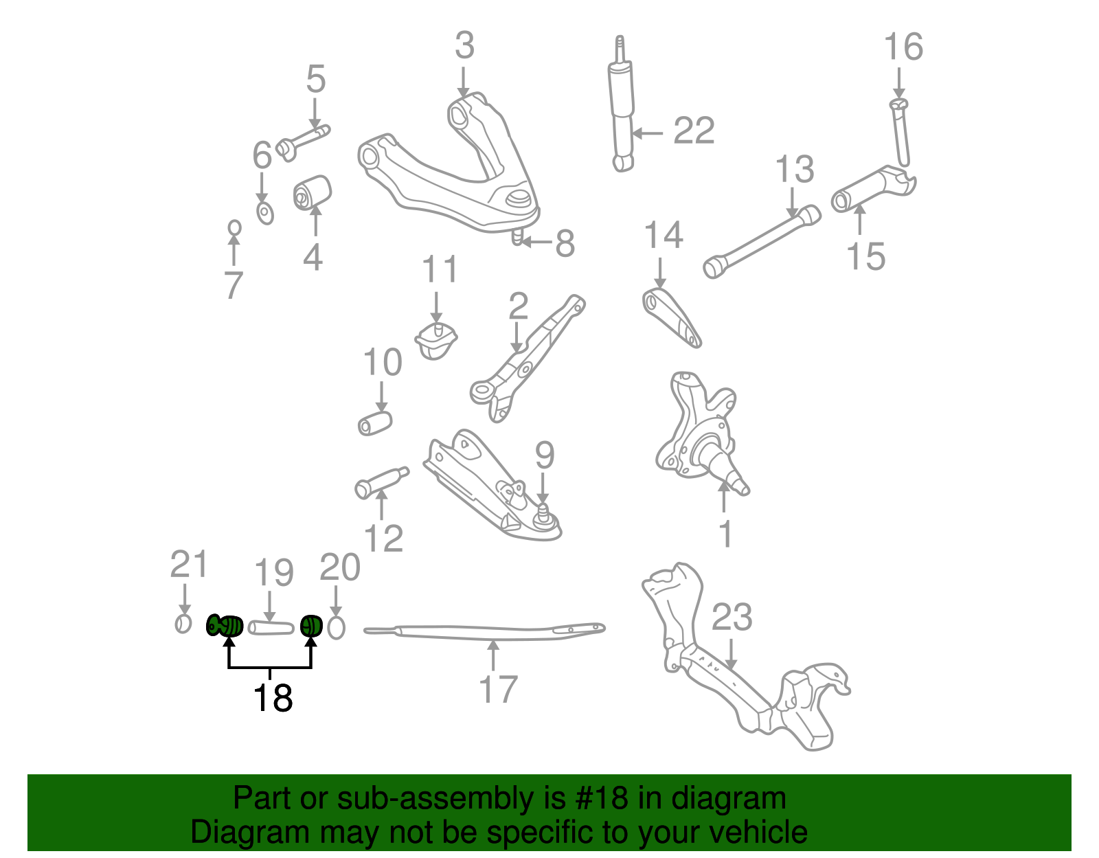 54476-01G00 - 1986-2004 Nissan - Tension Rod Bushing | Anicra Nissan Parts