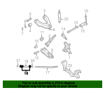 1986-2004 Nissan Tension Rod Bushing 54476-01G00 | Nissan Parts Plus