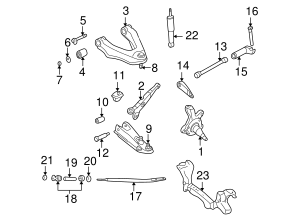1986-2004 Nissan Torque Arm 54080-01G10 | Nissan Parts Plus