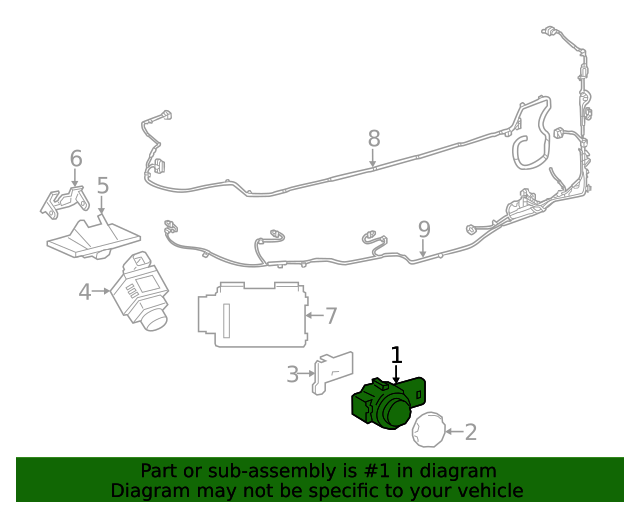 89341-WAA34 - Park Sensor - 2022 Toyota GR Supra | OEM Genuine Toyota Parts