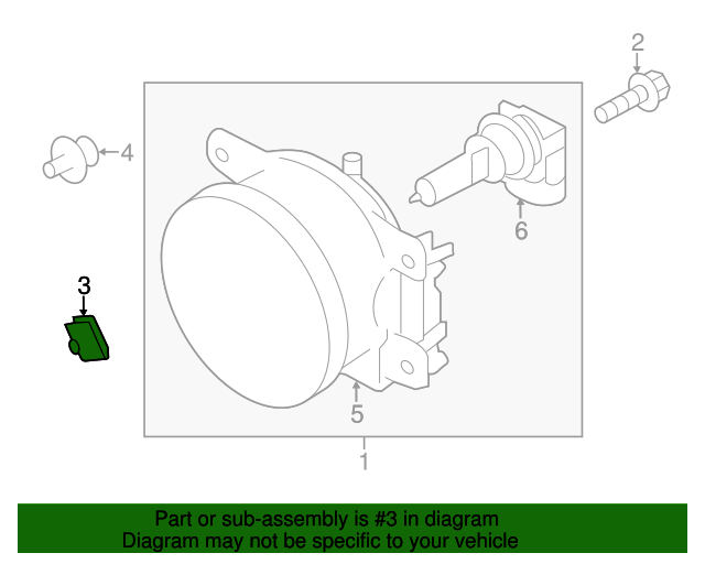 2012-2021 Subaru Fog Lamp Assembly Nut 902510032 | Subaru Parts Store