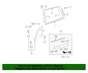 2014-2023 Toyota Rocker Molding Bolt 90109-05058 | Toyota Parts Center