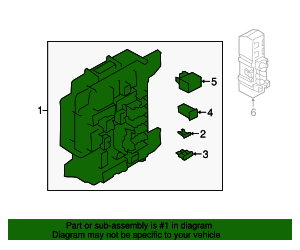 8637C621 - Junction Block 2014-2018 Mitsubishi | Mitsubishi Direct Parts