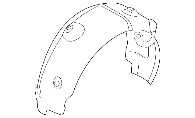 2012-2016 Hyundai Genesis Coupe Wheelhouse Liner 86821-2M500 | QuirkParts