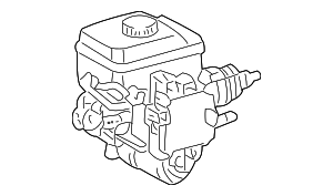 Genuine Toyota Brake Booster Assembly, With Master Cylinder part# 47050 ...