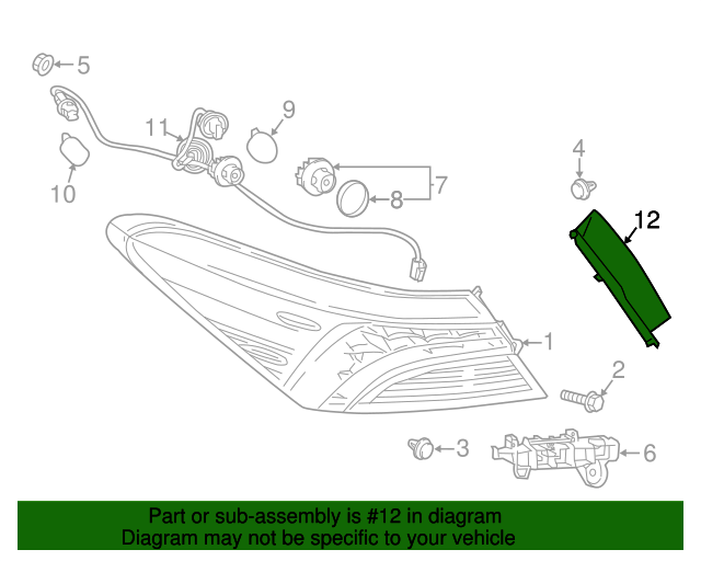 2018 Toyota Camry Access Cover 81498-33020 | Toyota Parts Center