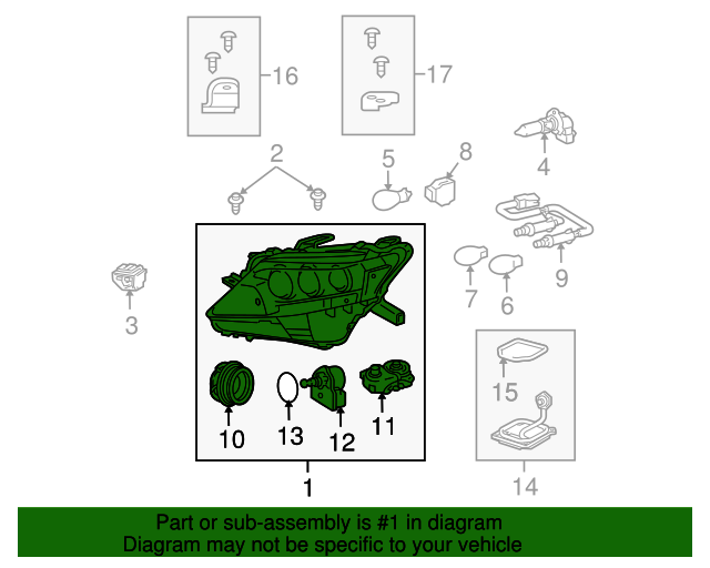 Lexus OEM Composite Assembly Part# 81185-48871 | OEM Vehicle Parts