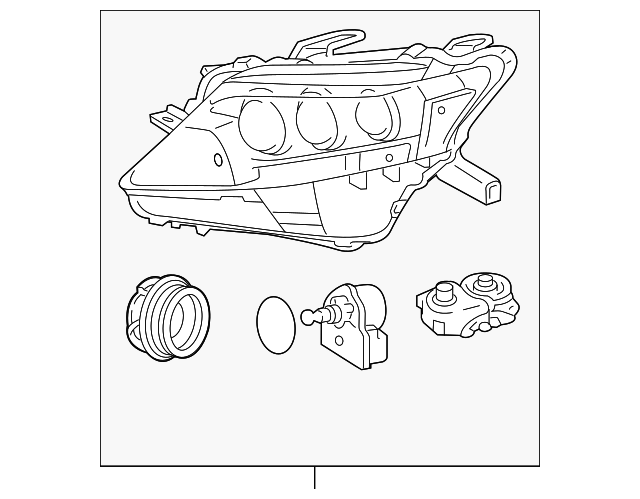 2010-2012 Lexus RX450h Composite Assembly 81145-48871 | OEM Parts Online