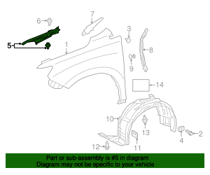 53807-0E011 - Reinforcement 2010-2015 Lexus | Lexus Parts Outlet