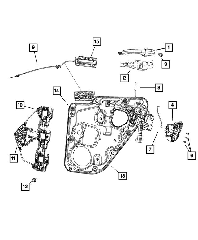 2011-2022 Jeep Lock Rod, Left 68079299AB | My Mopar Parts
