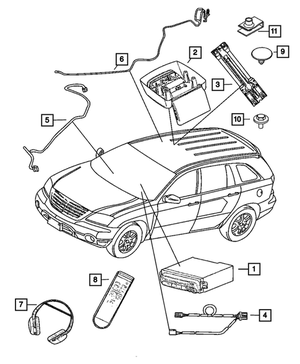 2004-2008 Chrysler Pacifica DVD Changer 82208272 | My Mopar Parts
