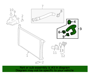Radiator Inlet Hose 85144275 | GMPartsDirect.com