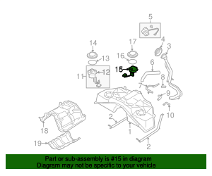 2009-2015 Infiniti Fuel Gauge Sending Unit 25060-1NC0C | Infiniti Parts ...