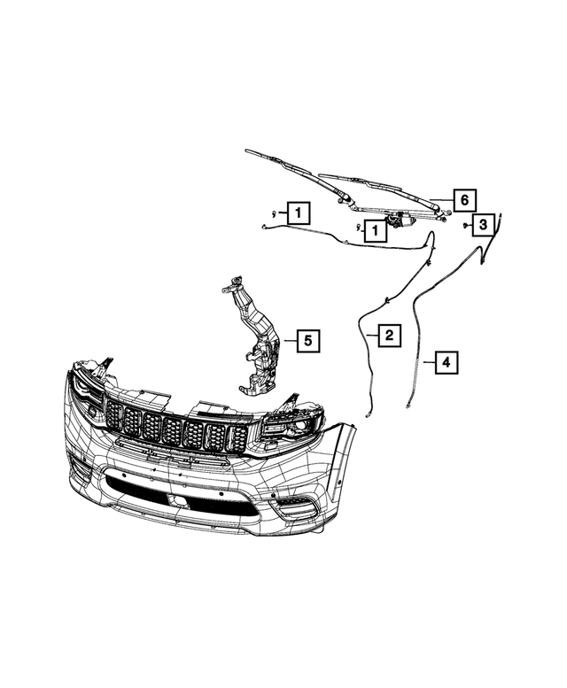 2011-2022 Jeep Windshield Washer Nozzle 68260443AA | Mopar eStore