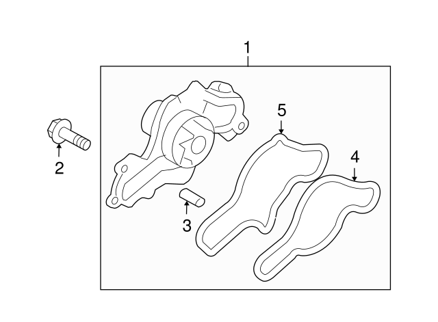 2007-2011 Mazda Water Pump CY02-15-010D | OEM Parts Online