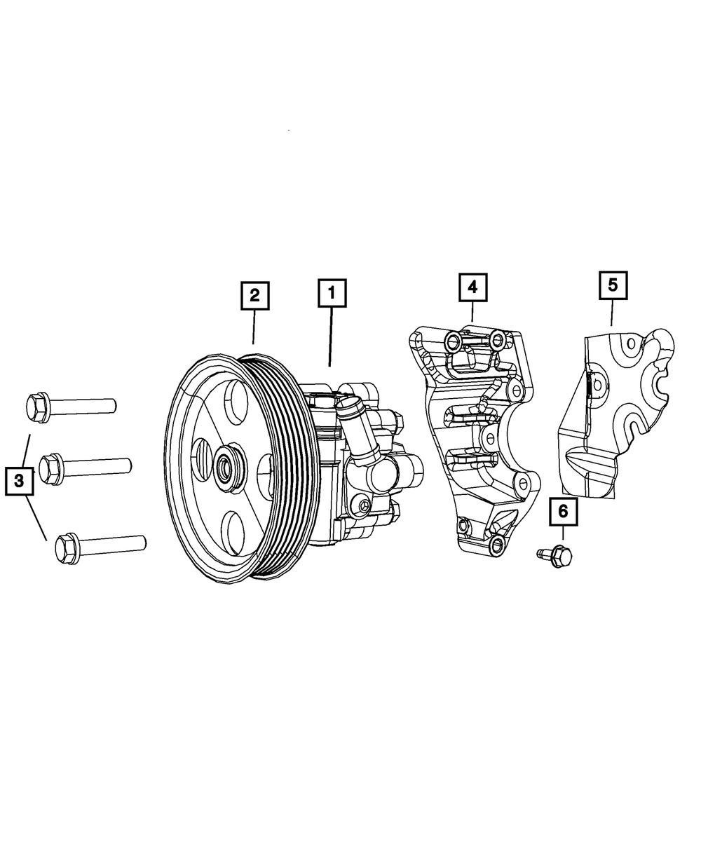 2011-2020 Mopar Power Steering Pump 5151727AD | Mopar eStore