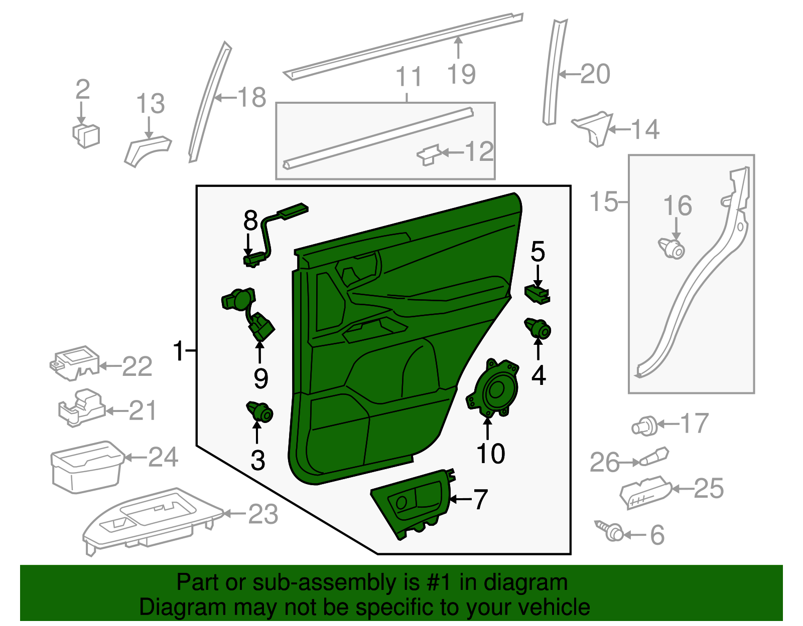 67640-60B90-C5 - Door Trim Panel - 2010 2011 Lexus LX570 | My L Parts