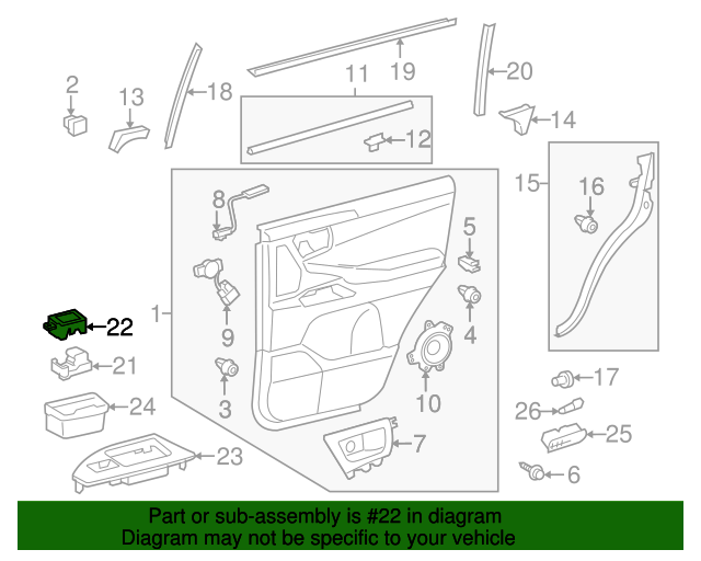 2008-2011 Lexus LX570 Switch Bezel 74273-60030 | OEM Parts Online