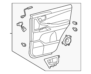 67640-60B90-C5 - Door Trim Panel - 2010 2011 Lexus LX570 | My L Parts