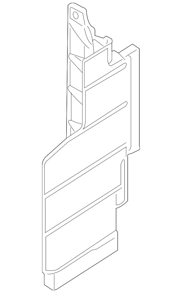 29134-4U000 - Radiator Support Air Deflector 2011-2013 Kia Optima | Kia ...