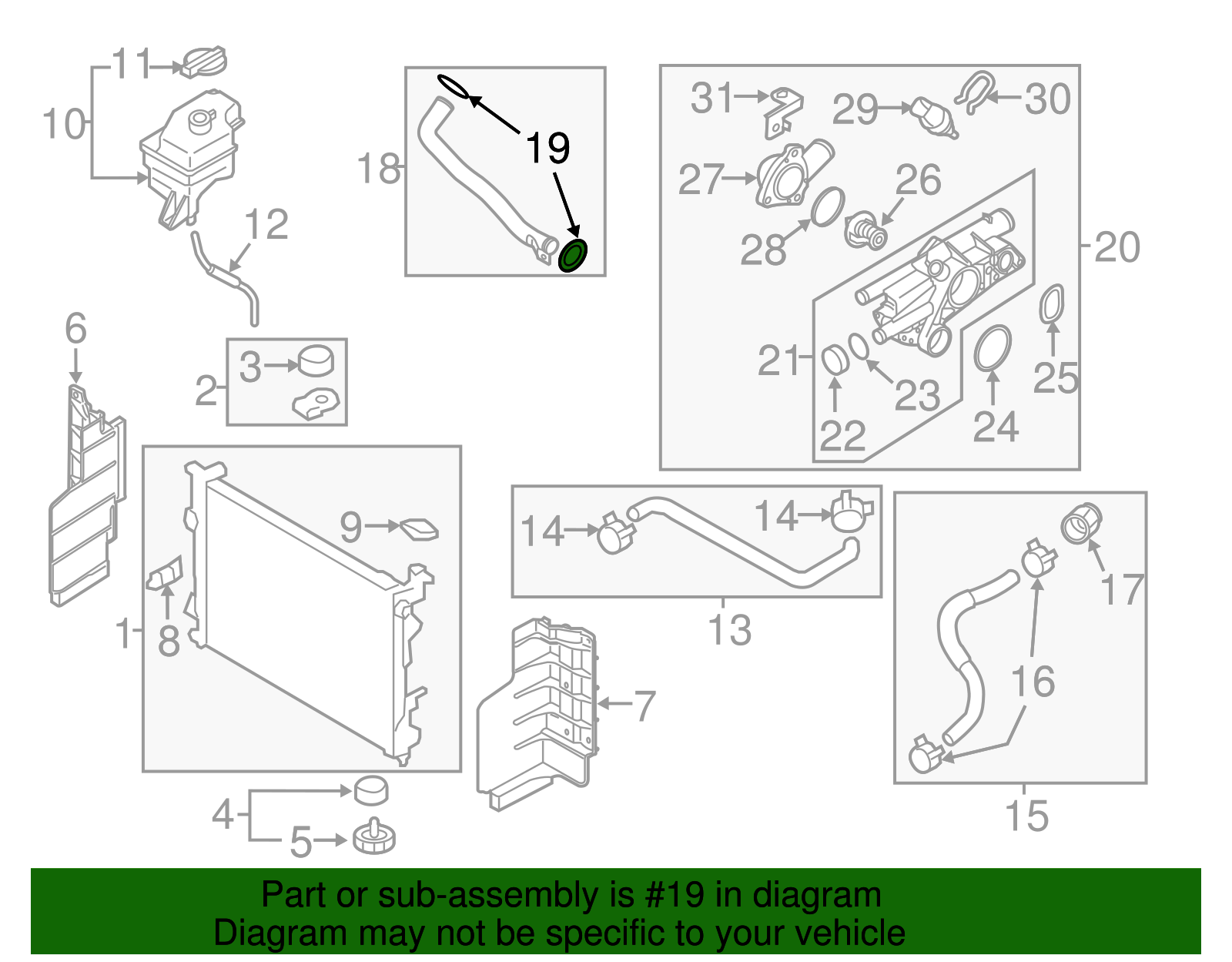 25462-21010 - Water Pipe O-Ring 2001-2023 Kia | Kia.Parts Store
