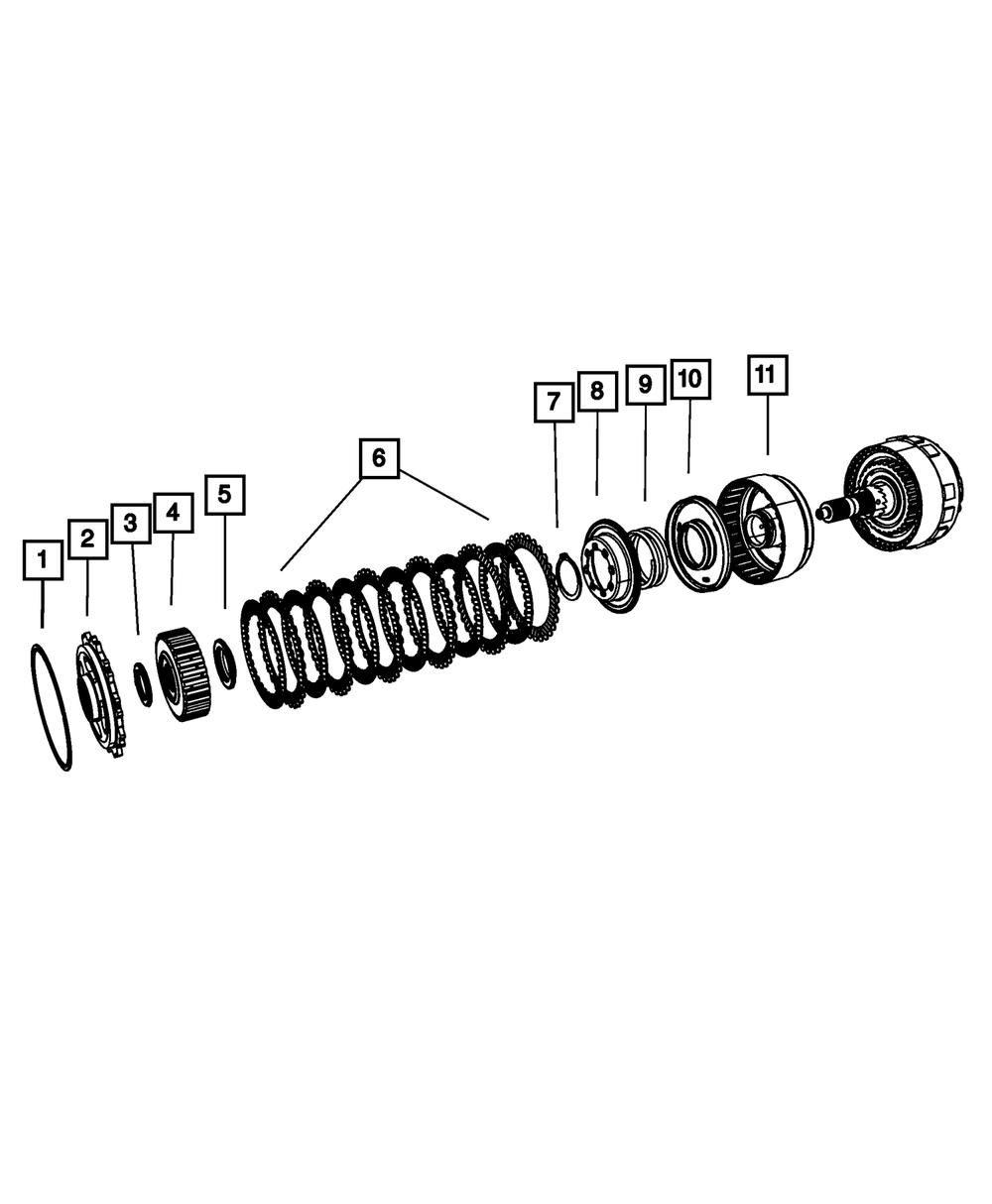 2007-2021 Mopar Direct Clutch Piston Spring Retainer Snap Ring ...