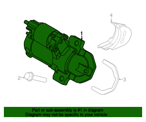 2015 Land Rover Discovery Sport Starter LR059796 | LandRoverParamusParts