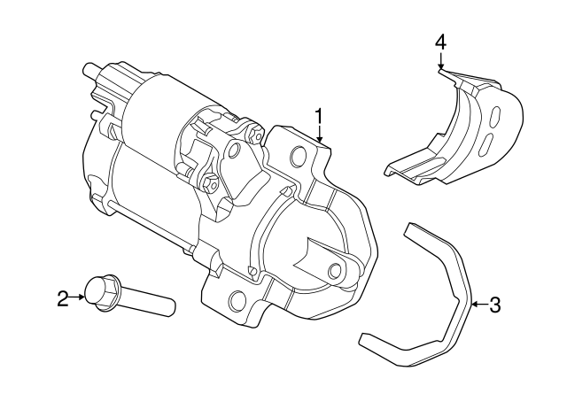 2015 Land Rover Discovery Sport Starter LR059796 | LandRoverParamusParts