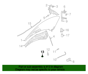 2002-2011 Mopar Insulator Bumper 55276578AA | Mopar Parts Canada