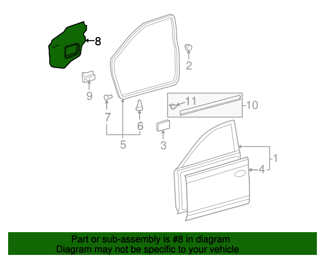 Toyota Water Deflector 67831-0T020 | Auto Parts