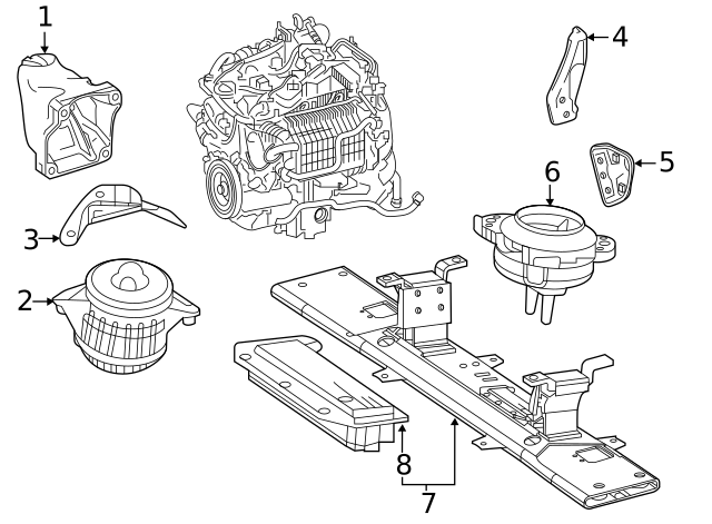 167-240-69-00 - Engine Mount 2021-2023 Mercedes-Benz | Mercedes-Benz ...