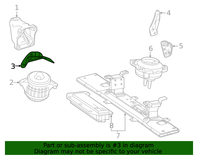 167-241-04-00 - Engine Mount Heat Shield 2020-2024 Mercedes-Benz ...