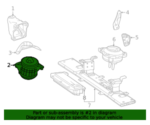 167-240-70-00 - Engine Mount 2021-2023 Mercedes-Benz | Mercedes-Benz ...