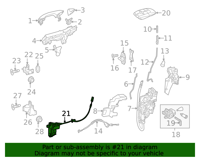 213-760-04-00 - Power Actuator 2017-2023 Mercedes-Benz | Mercedes-Benz ...