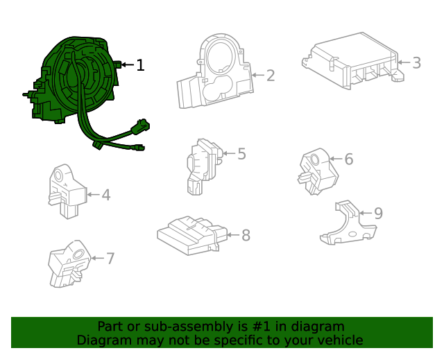 2022-2023 Toyota Clock Spring 84308-0A020 | OEM Parts Online