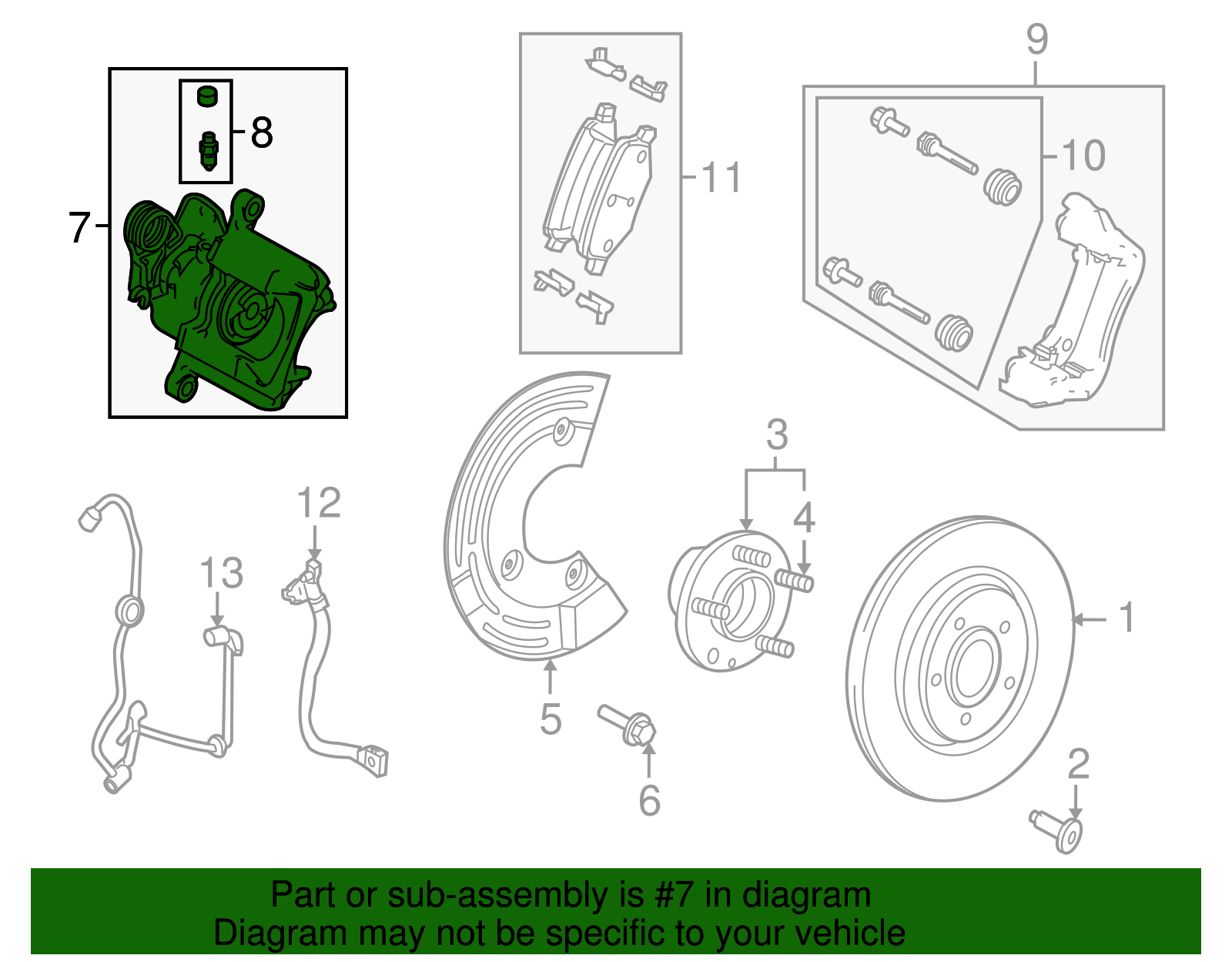 Genuine OEM Ford Part - Motorcraft™ Caliper BRCF-335 | Genuine OEM Ford ...