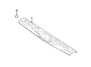 2002-2003 Kia Sedona Lift-Gate Trim Scuff Plate 0K53A-68550ABT | QuirkParts