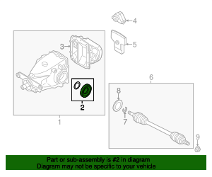 Genuine BMW 33-13-7-596-788 | Drive Axle Shaft Seal | FREE Shipping on ...