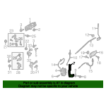 2015-2020 Ford Door Latch Bracket - Driver's Side (LH) FL3Z-1626495-E ...