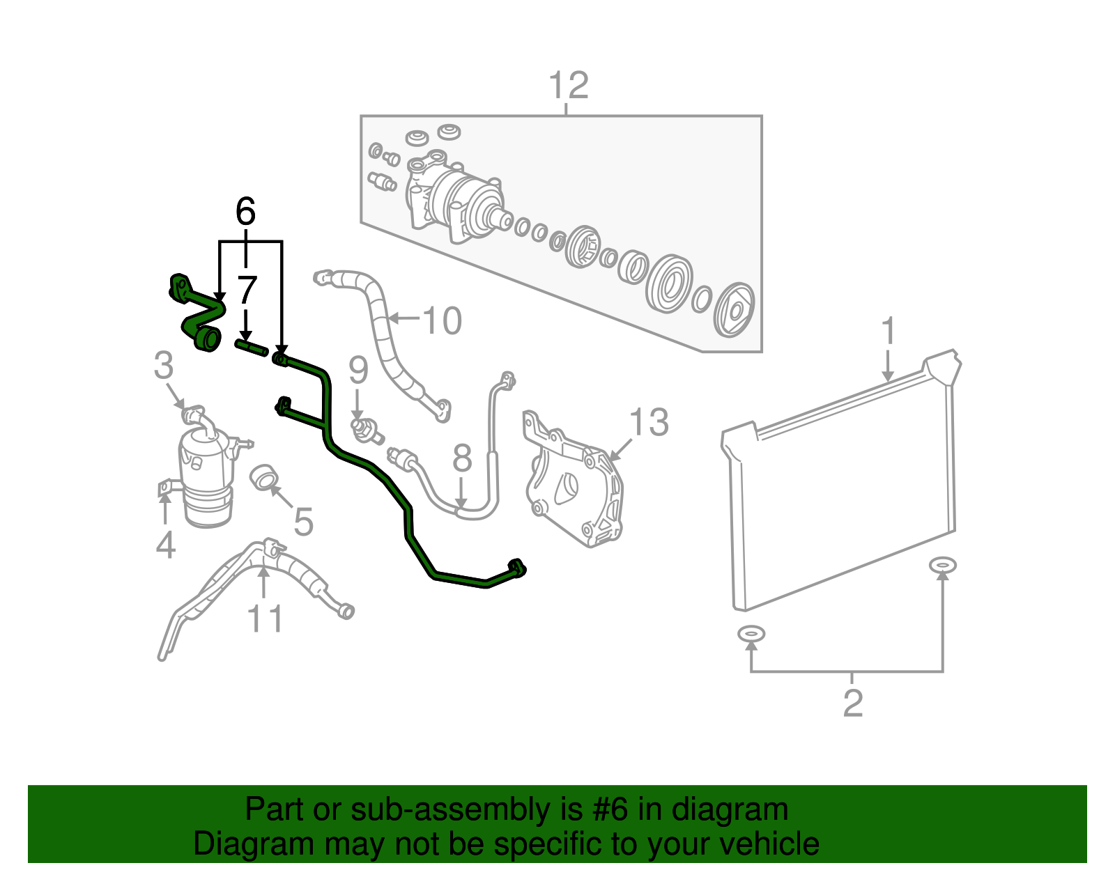 2007-2013 GM Air Conditioning Evaporator Tube 19418539 | Shop Matick ...