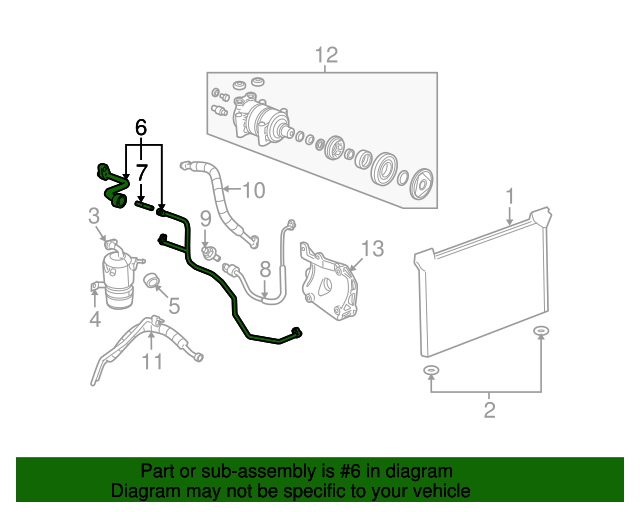 Air Conditioning Evaporator Tube 19418540 | TascaParts.com